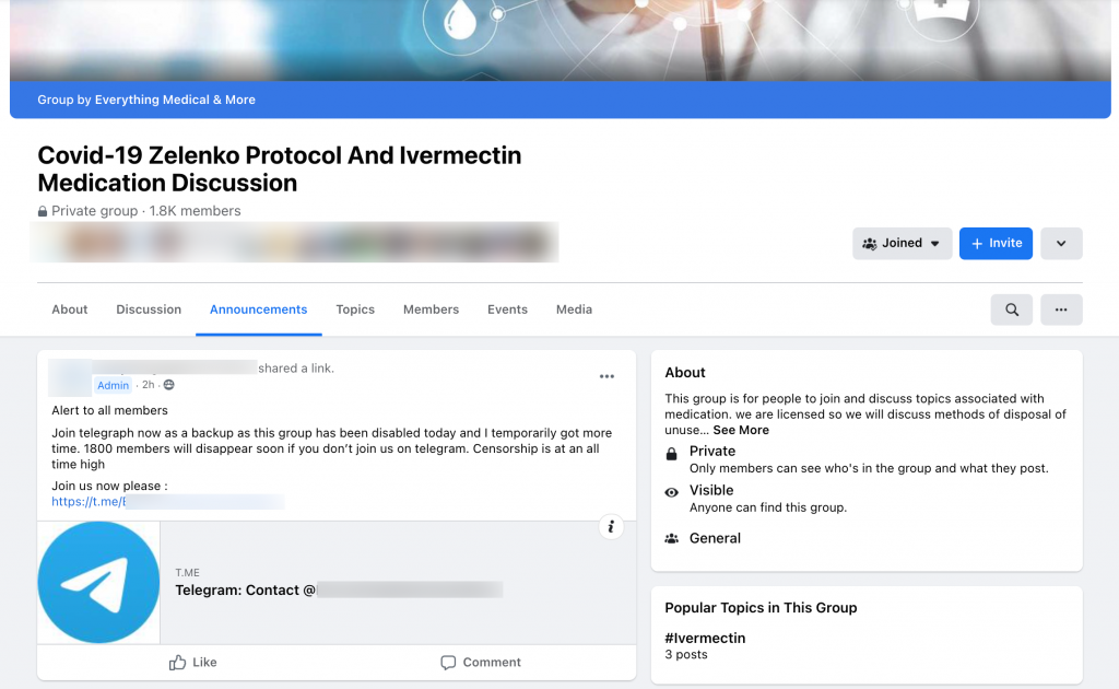 Covid-19 Zelenko Protocol And Ivermectin Medication Discussion_facebook post_20210830 | Media ...